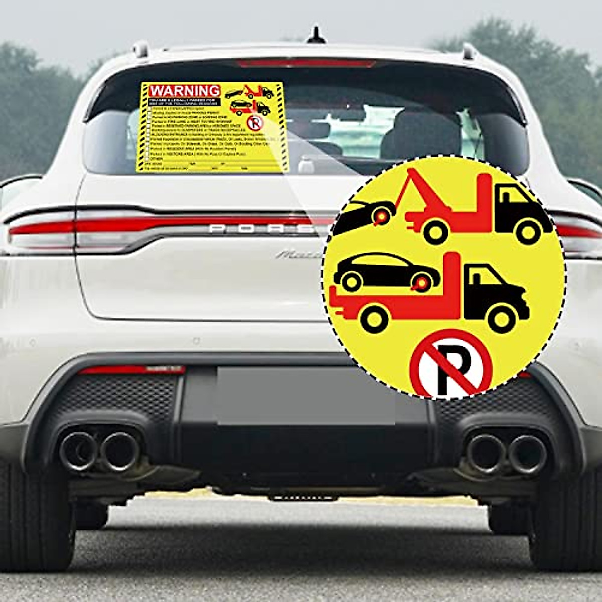 Parking Violation Stickers Hard to Remove "You are Illegally Parked" Tow Reserved Handicapped,Private Parking Stickers 5 x 8 Inch - You are Illegally Parked Stickers Towing Labels for Cars 25 Pack