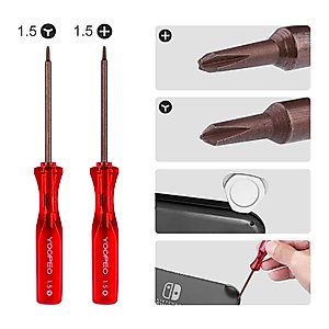 AKNES Gulikit Switch Joycon Replacement-No Drifting, Higher Sensitivity Hall Effect Joystick Replacement Parts for Switch/Switch OLED/Switch Lite, Repair Tool Kit, Left/Right thumbstick Cap(2 Pair)