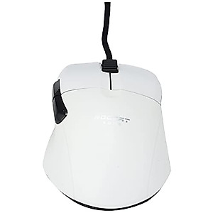 ROCCAT Kone Pro PC Gaming Mouse, Lightweight Ergonomic Design, Titan Switch Optical, AIMO RGB Lighting, Superlight Wired Computer Mouse, Titan Scroll Wheel, Bionic Shell, 19K DPI, White