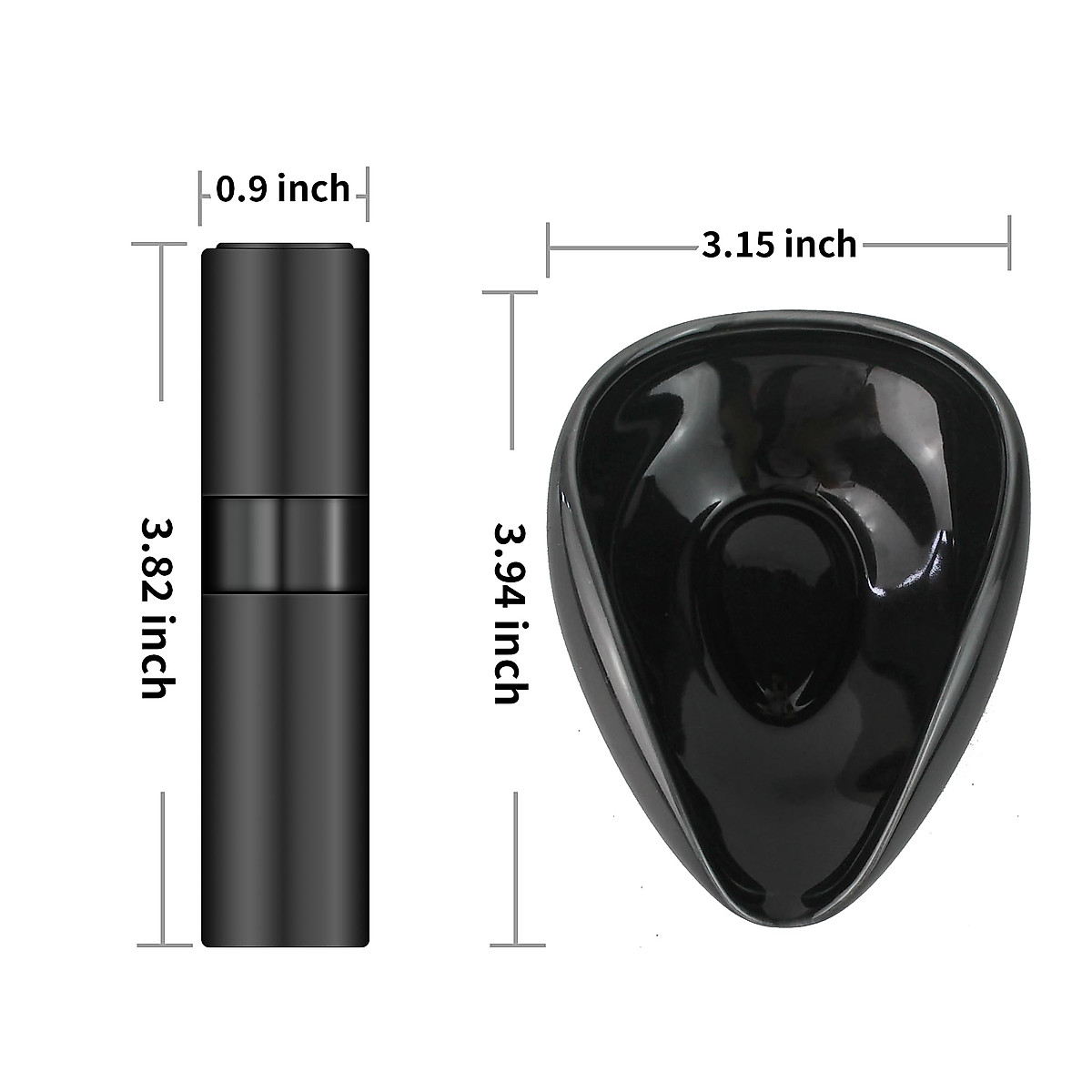 Generic Coffee Dosing Cup and Spray Bottle Set，Espresso Coffee Accessories For Reducing Coffee Power Static, small, black