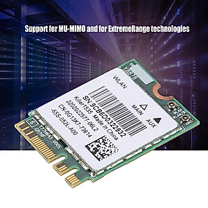 5G 867Mbps Bluetooth 4.1 Network Card, Game M.2 NGFF Adapter,for Killer -AC 1535 Band (2.4 GHz 5 GHz) 802.11ac NGFF M.2,for Notebook, Plug and Play