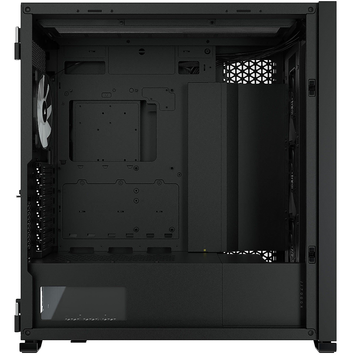 CORSAIR iCUE 7000X RGB Full-Tower ATX PC Case – Three Tempered Glass Panels – Spacious Interior – Easy Cable Management – 4x CORSAIR SP140 RGB ELITE Fans Included – Black