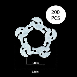Balloon clamp 200, balloon connector Balloon arch buckle, balloon post buckle used to decorate balloon arch doorposts, standing garlands, wedding birthdays, baby shows and other party decorations
