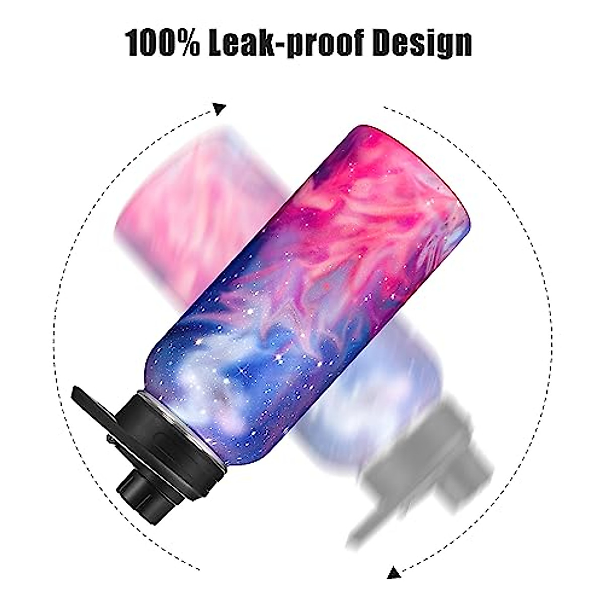 WEREWOLVES Personalized Insulated Water Bottle with Paracord Handle Straw Lid & Spout Lid, Vacuum Stainless Steel Wide Mouth Water Bottle for Adults 24 oz, 32 oz, 40 oz