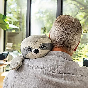 HUGIMALS Sam The Sloth 4.5 lb Heavy Cute Weighted Comfort Plush Large Unscented Self Care Stuffed Animal for All Ages - Kids, Teens and Adults