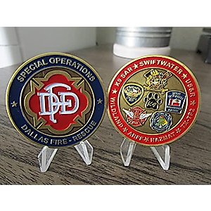 Dallas Fire Department Special Operations k9 Hazmat Swiftwater WildlandChallenge Coin