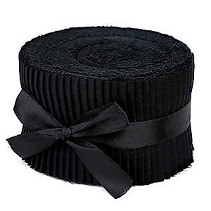 Roll Up Cotton Fabric Quilting Strips, Jelly Roll Fabric, Cotton Craft Fabric Bundle, Patchwork Craft Cotton Quilting Fabric, Cotton Fabric, Quilting Fabric with Different Patterns for Crafts