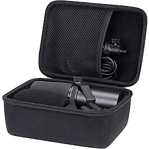 Aenllosi Hard Carrying Case Compatible with SM7B/MV7 SM7dB Vocal Dynamic Microphone for Broadcast (SM7B/MV7/ SM7dB)