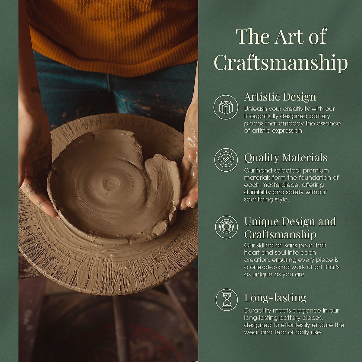 ALWAYS AZUL POTTERY Yarn Bowl in Dreamsicle Glaze - Handmade Ceramic Pottery Yarn Bowl - Knitting & Crochet Yarn Holder - Artisan Glazed Pottery- Wool Bowl Great for Knitters