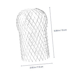 DOITOOL 12 pcs drain filter roof downspout strainer gutter balloon guard stainless filter strainer gutter downspout guard anti-blocking Screen Shield net safety mask Stainless steel