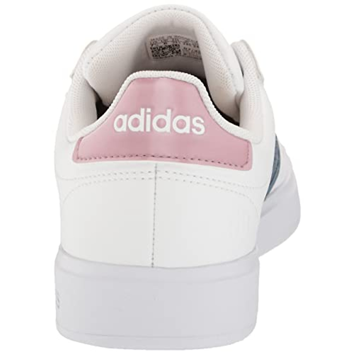 adidas Women's Grand Court 2.0 Tennis Shoe, White/Wonder Steel/Magic Mauve, 7.5