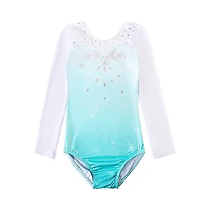 HOZIY girls leotards for gymnastics long sleeve size 6-7 year old aqua blue tumbling outfits embroidered snowflake kids leo clothing apparel sparkly unitards Leotardos Para Gimnasia Ninas