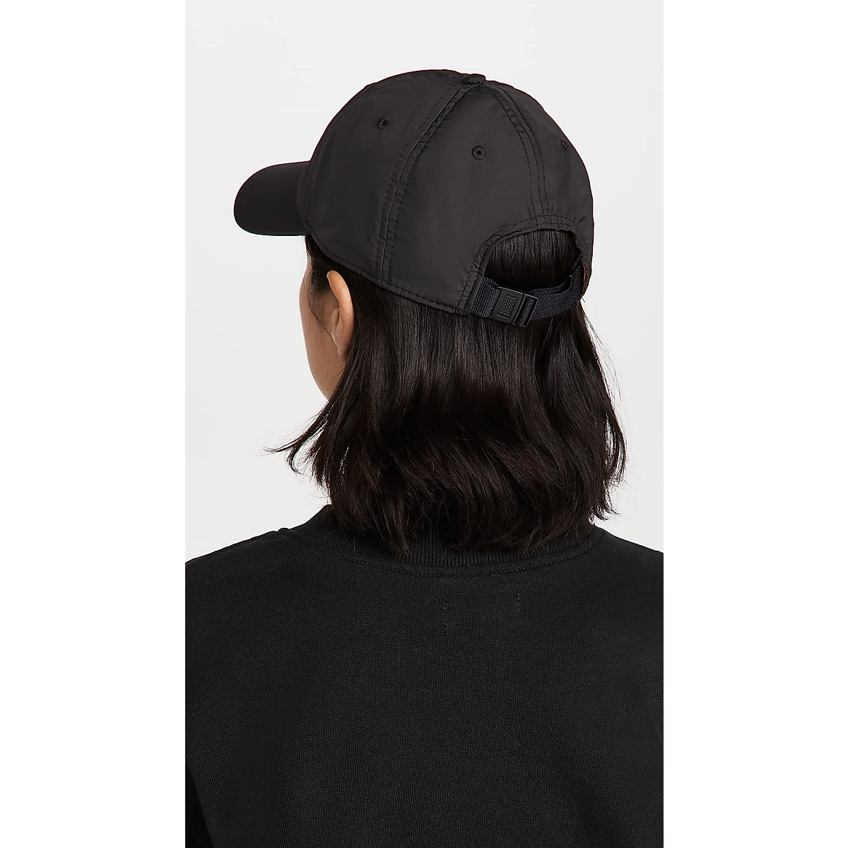 rag & bone Women's Addison Baseball Cap, Black, One Size