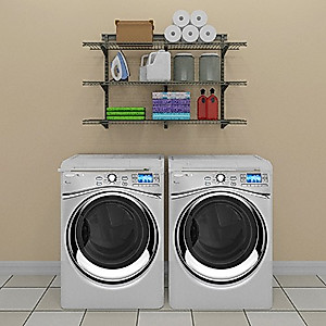 ClosetMaid ShelfTrack 2-Shelf Nickel Wire Shelving Unit