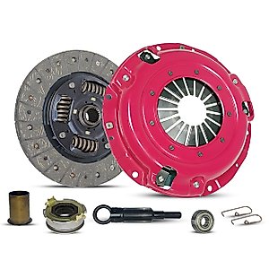 Clutch Kit And Sleeve Compatible With Forester Impreza Legacy X Base Limited Premium Sport Touring 2.5i Outback L H6 L.L. Bean VDC 1996-2012 2.0L H4 2.5L H4 3.0L H6 (Clutch Disc Stage 1; 15-004R)