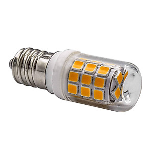 Pack of 5 E12 Dryer Chandelier Led bulb 3W Equivalent to 30W 20W 25W Warm White 3000K 350Lm AC 110V 120V S6 C7 Edison Base Clear Glass Compact Small Light for Ceiling Fan Bedroom Salt Lighthouse Lamp