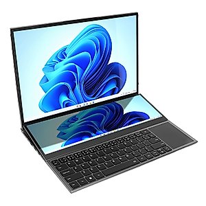 Dual Screen Laptop 16in, 14 Inch HD Touchscreen Laptop, 32GB RAM, 1TB SSD, for Core I7 Processor, Dual GPU Slots, WIFI6, BT, Notebook Laptop for Game, Office