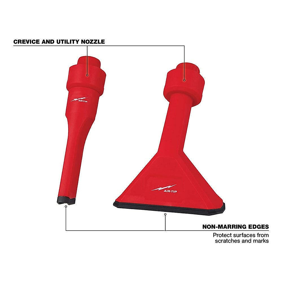 SHISHUVIN Milwaukee 49-90-KIT1 AIR-TIP Nozzle/Rotating Brush/Pivoting Brush Attachment Kit - Vacuum Cleaner Accessories - Resin Material