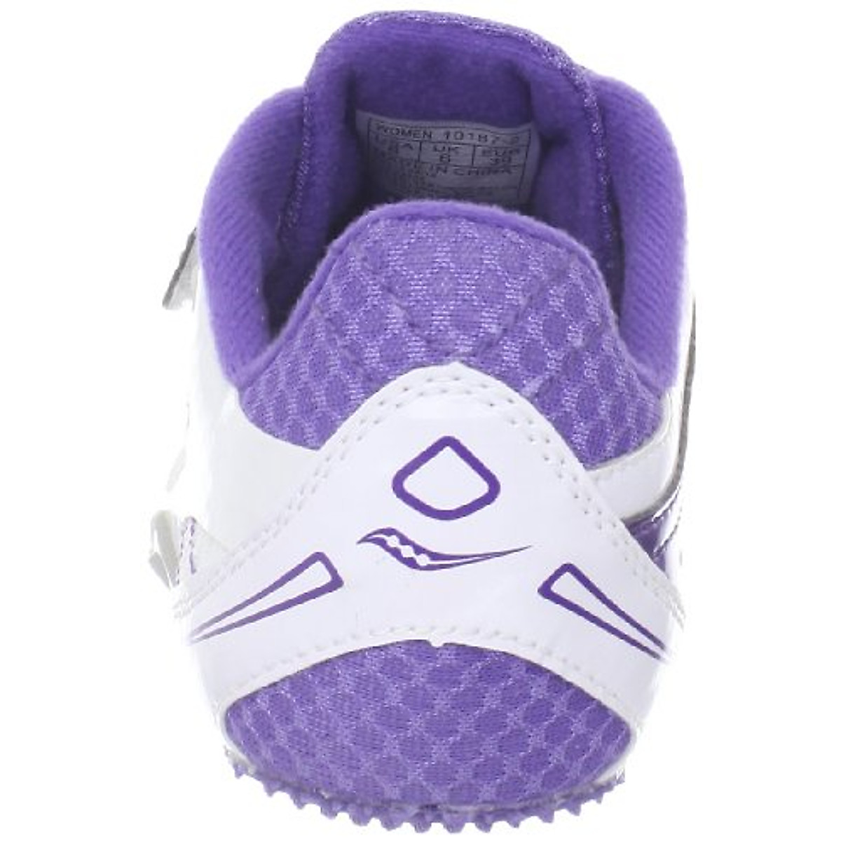 Saucony Women's Spitfire 2, White/Purple, 10 M US