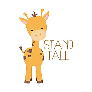 Safari Animals Motivational Nursery Art Print Set of 4 - Elephant Giraffe Zebra Lion - Multiple Sizes