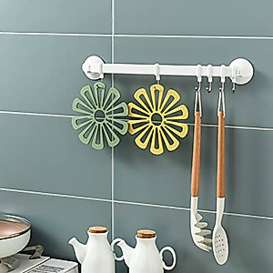 4PCS Silicone Trivet Mat, Heat Resistant Pot Holders, Multipurpose Non-Slip Kitchen Hot Pads for Countertops & Tables, Kitchen Trivets for Hot Dishes & Cookware, Hot Pot Holder for Pots & Pans