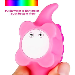 Dinosaur Bath Toys Light-Up Cibolar 6 Packs Floating Bath Toys Set for Baby Toddlers Kids in Birthday Easter Christmas Shower Pool Bath Toys Boys Girls Children Preschool Bathtub Bathroom