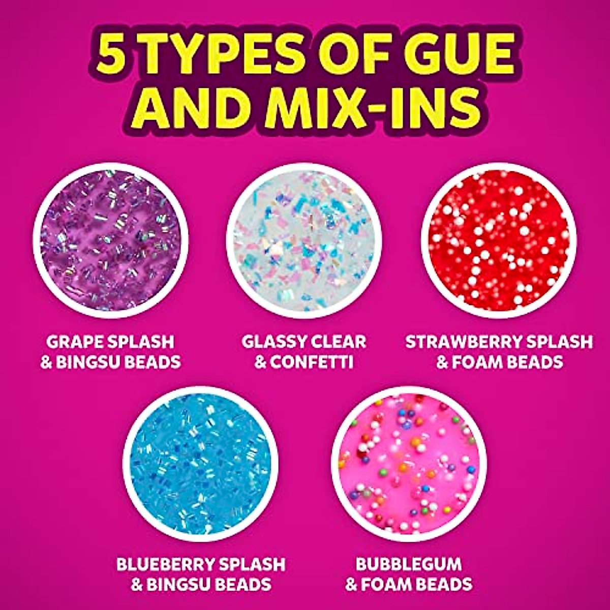 Elmer's PKG Gue Premade, Slime Kit, Includes Fun, Unique Add-Ins, Party Pack, 20 Count