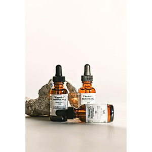 DPS Pure Advanced 25% Vitamin C Serum for Face – High Potency Formula with Vitamin E, Hydrating Panthenol & Natural Antioxidants – Made in USA