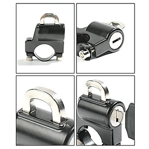 ESEWALAS Motorcycle Helmet Lock Anti-Theft,Universal Helmet Lock Anti Theft Helmet Lock Cable,Tamper-Proof Helmet Security Lock with 2 Keys,Metal Helmet Locks for Motorcycles Scooter Street Bike