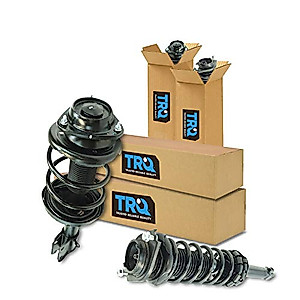 TRQ Front and Rear Strut & Coil Spring Assembly Set Driver & Passenger Sides Compatible with 10-12 Subaru Outback