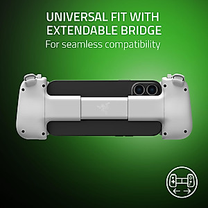 Razer Kishi V2 Mobile Gaming Controller for iPhone (Lightning) Xbox Edition: Console Quality Controls - Universal Fit - Stream PC & Xbox Games - Free Nexus App - 1 Month Xbox Game Pass Incl. - White