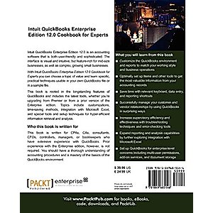Intuit Quickbooks Enterprise Edition 12.0 Cookbook for Experts