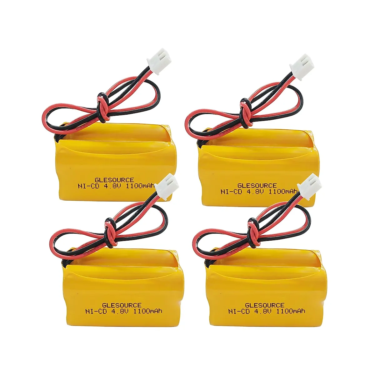 GLESOURCE 4.8 Volt Exit Sign Battery Replacement Compatible for BL93NC487 Lithonia ELB B006 Lithonia ELBB006 ELNICD48700 Exit Sign with Emergency Lights (2 Pack)