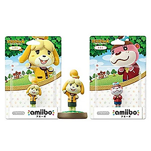 Animal Crossing 2 Pack Set [Isabelle Winter Outfit/Lottie] Series for Nintendo Switch -Switch Lite -WiiU- 3DS [Japan Import]