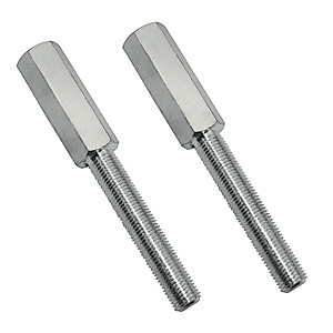 Ebrmeiwo 2 Pcs 1290 Shock Extension, Length of Shock Extension is 3", Thread Size 3/8-24 Inch, Replace The Vehicle Extension Shock, Silver Gloss