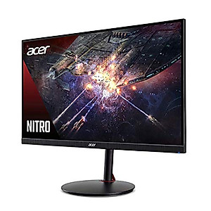 Acer Nitro XV242Y Pbmiiprx 23.8" Full HD(1920 x 1080)IPS Zero-Frame FreeSync Premium & G-SYNC Compatible Gaming Monitor, Up to 165Hz Refresh Rate, Up to 0.5ms(1 x Display Port, 2 x HDMI 2.0 Ports)