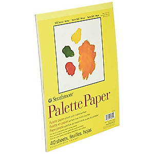 Strathmore 300 Series Palette Paper Pad, Tape Bound, 9x12 inches, 40 Sheets (41lb/67g) - Artist Paper for Adults and Students