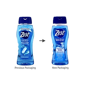 Zest Ocean Breeze Body Wash - Enriched with Sea Minerals - Rich Lathering Cleansing Body Wash Leaves Your Skin Feeling Smooth and Moisturized With an Invigorating Scent, 18 Fl Oz (Pack of 6)