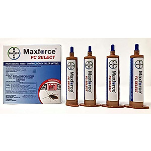Bayer - Maxforce FC Select Roach Gel, Pack of 4 Tubes x 30g