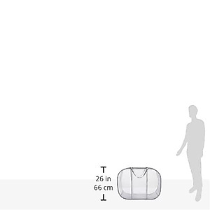 Whitmor Pop & Fold Laundry Sorter, Paloma Gray