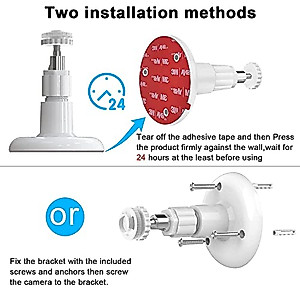 2 Pack Adhesive Wall Mount for Blink Mini Camera Bracket,screwless Camera Mount Stand for Blink Mini Indoor, Also Fit for All New Blink Outdoor/Blink XT2 Outdoor/Indoor Home Security Camera System