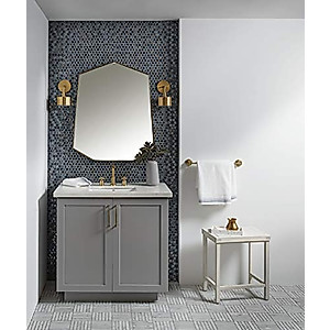 Elements of Design Kingston Brass LB18127 Fauceture Courtyard Undermount Bathroom Sink with Overflow, 18.25 x 11.94 x 6.88, White