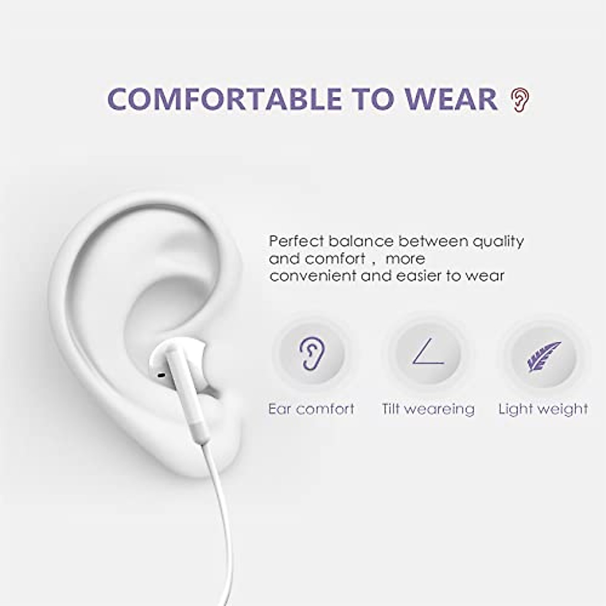 2 Packs-Apple Earbuds with Lightning Connector(Built-in Microphone & Volume Control)[Apple MFi Certified] Headphones Compatible with iPhone 13/12/SE/11/XR/XS/X/7/7 Plus/8/8Plus Support All iOS System