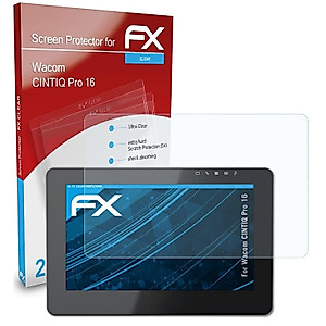 atFoliX Screen Protection Film compatible with Wacom CINTIQ Pro 16 Screen Protector, ultra-clear FX Protective Film (2X)