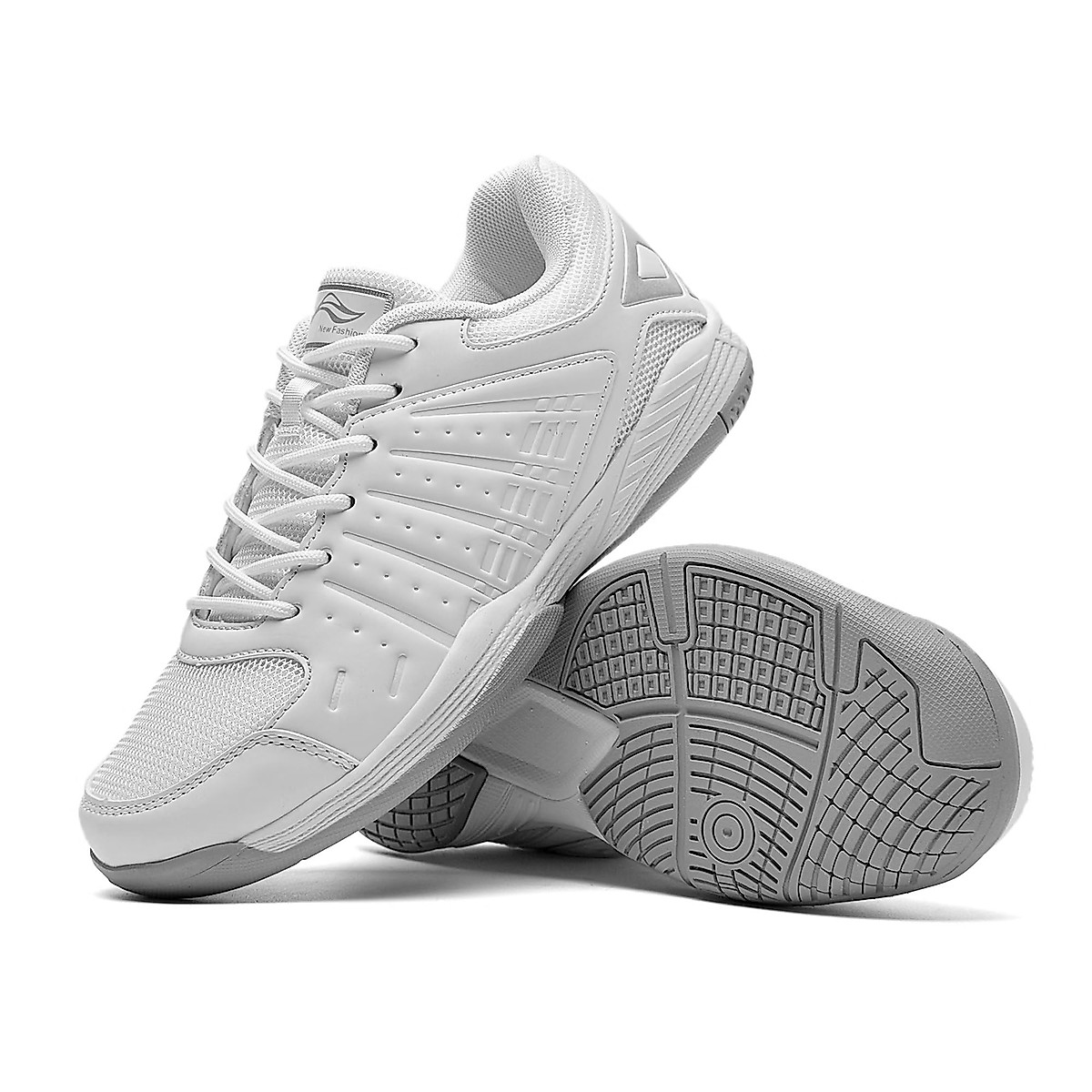 Lamincoa Womens Pickleball Tennis Shoes Lightweight Court Sneakers for Athletic Training Racketball Squash Volleyball White Size 9