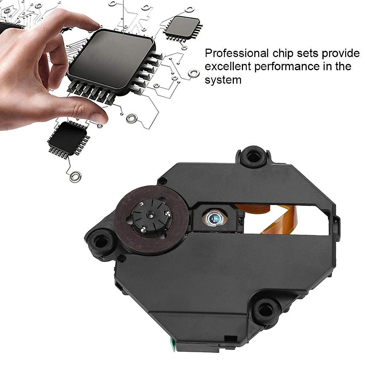 PS1 Optical Drive Head, KSM-440AEM Original Replacement Full Optical Lens, Console Optical Head Lens for for PS1 KSM-440AEM Game Console