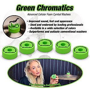 Cympad Chromatics Foam Cymbal Washer Set 40/15mm Green