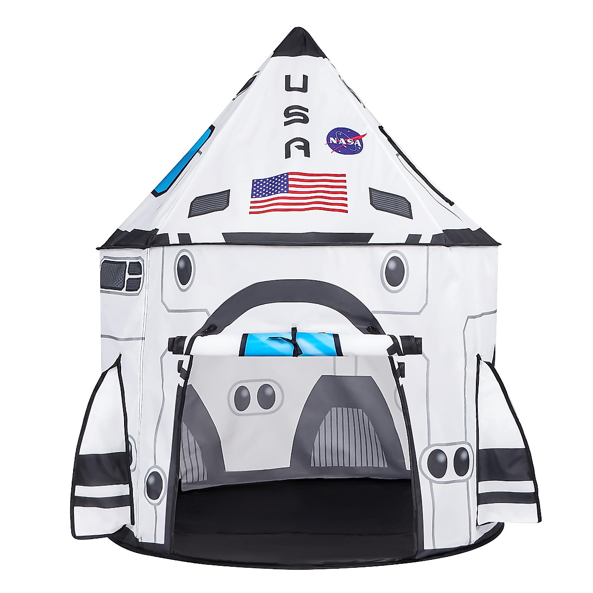 JOYIN Rocket Ship Play Tent Pop up Play Tent Kids Indoor Outdoor Spaceship Playhouse Tent Set