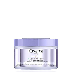 KERASTASE Blond Absolu Cicaextreme Strengthening Shampoo | For Highlighted, Bleached & Fragile Hair | Repairs Damage for Strong, Shiny Hair | With Hyaluronic Acid & Edelweiss Flower | 8.5 Fl Oz