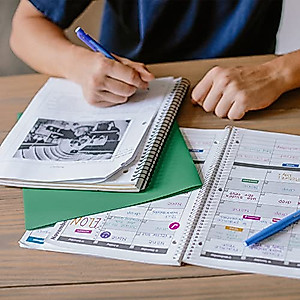 Order Out Of Chaos 2023-2024 Academic Planner, Daily, Weekly & Monthly Time Management School Agenda, Size 8.5x11 (July 2023-June 2024),Blue/Teal